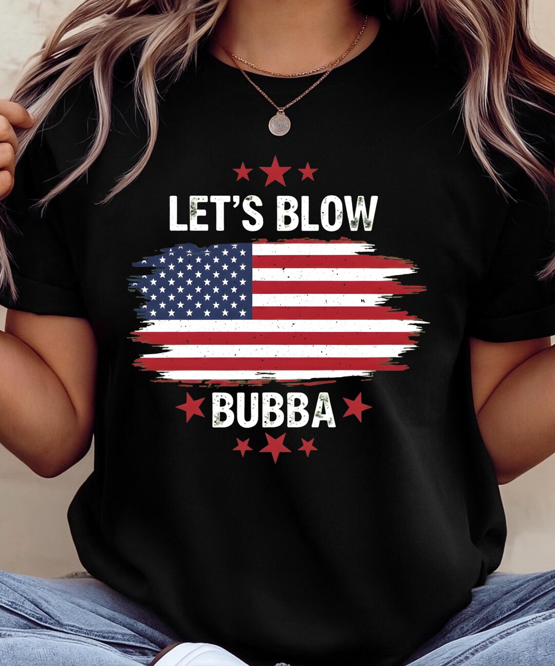 Let's Blow Bubba Png | American Flag Text Graphic, Patriotic Stars - Etsy