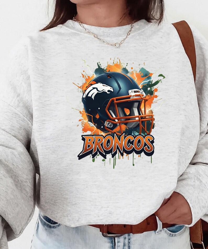Broncos Football Sublimation PNG: for T-shirt, Stickers, Mug, Frame ...
