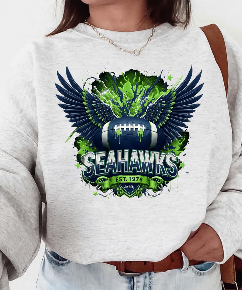 Seahawks Football Clipart, Game Day PNG SVG (digital Download) - Etsy