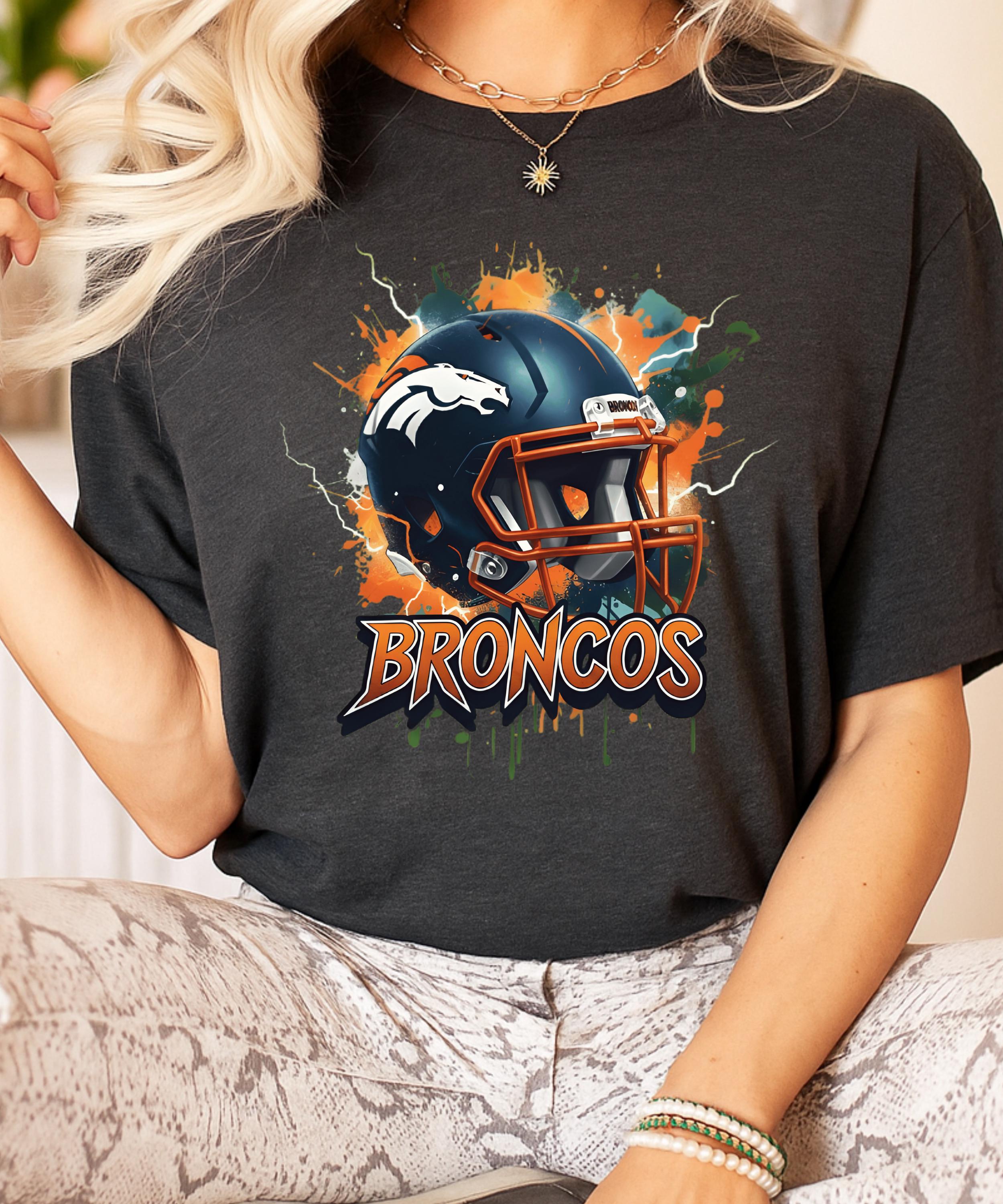 Broncos Football Sublimation PNG: for T-shirt, Stickers, Mug, Frame ...