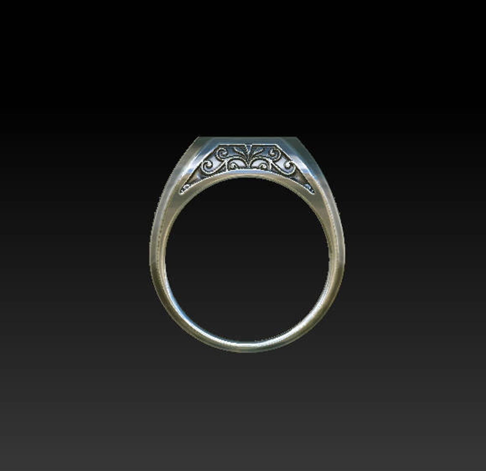 Mens Celtic Signet Ring Tree of Life Gentleman Chevalier Ring | Etsy