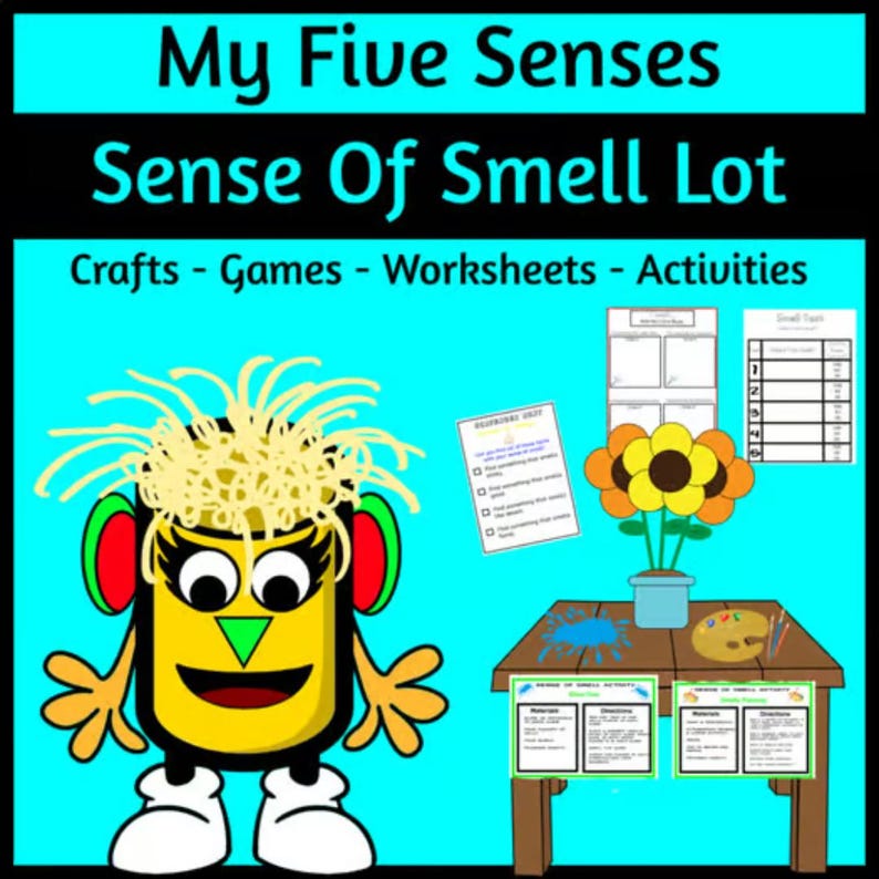 Five Senses- Sense of SMELL Activities, Games, Craft & Worksheets - Etsy