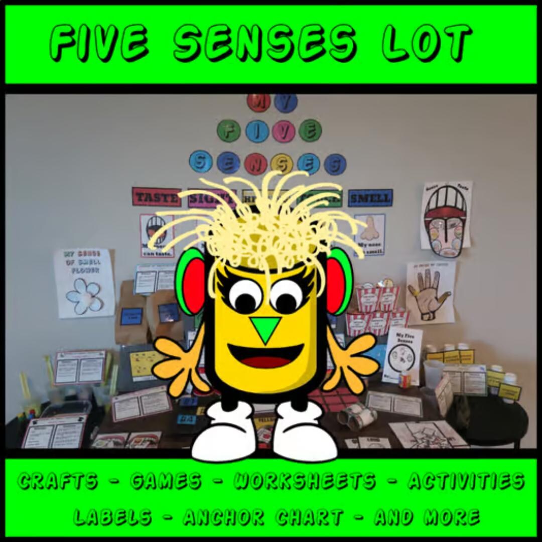 The Ultimate Five Senses Activity Bundle: Games, Printables & Learning ...