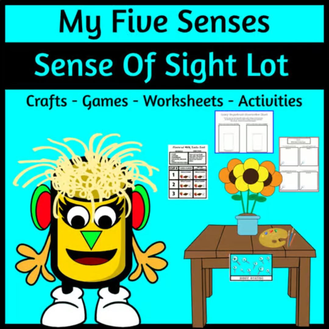 Five Senses: Sense of SIGHT Activities, Crafts, Games & Worksheets - Etsy