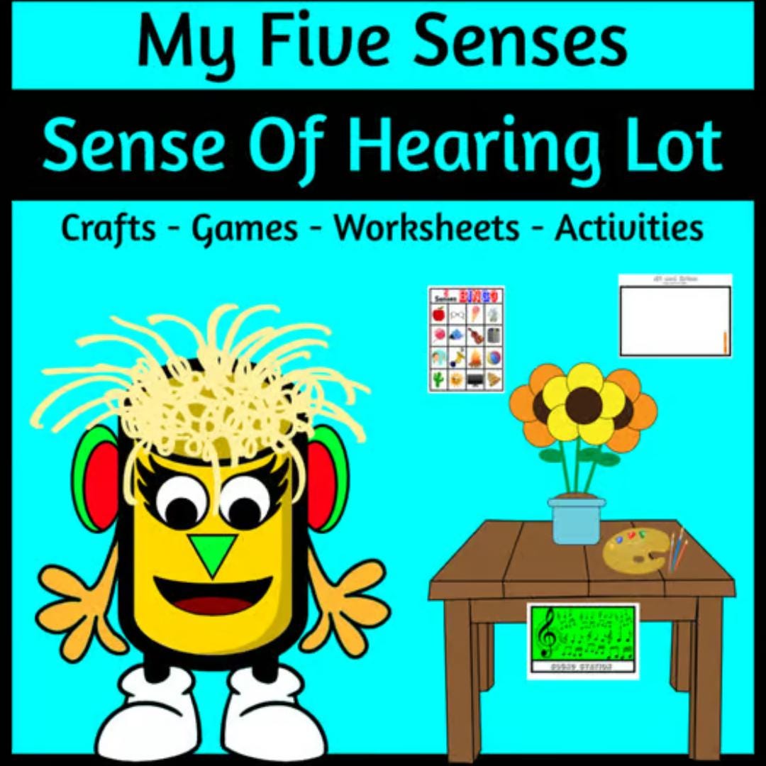 Five Senses: Sense of HEARING Game, Craft, Worksheets & Activities ...