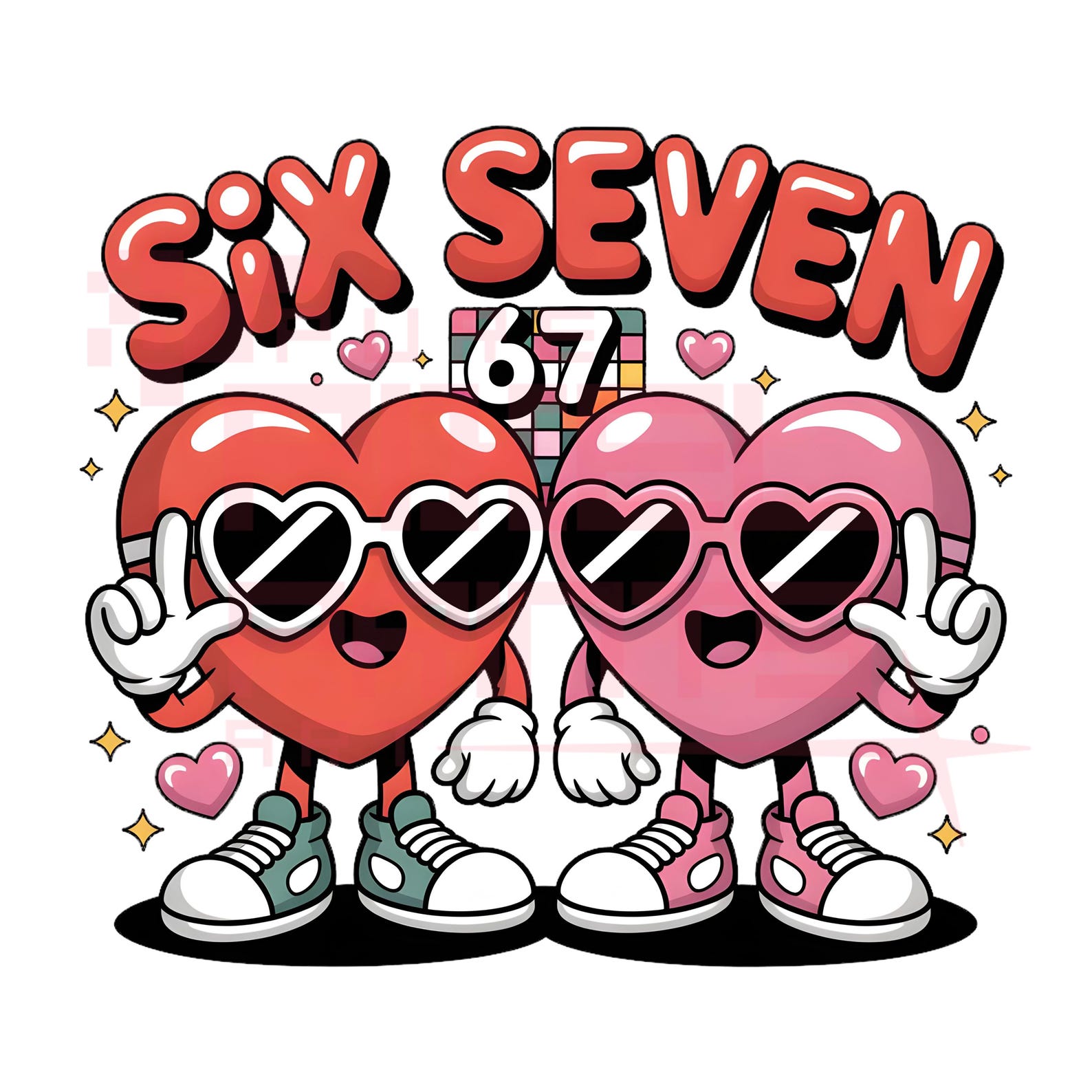 67 Hearts Couple PNG, Valentine's Day Cartoon (digital Download) - Etsy