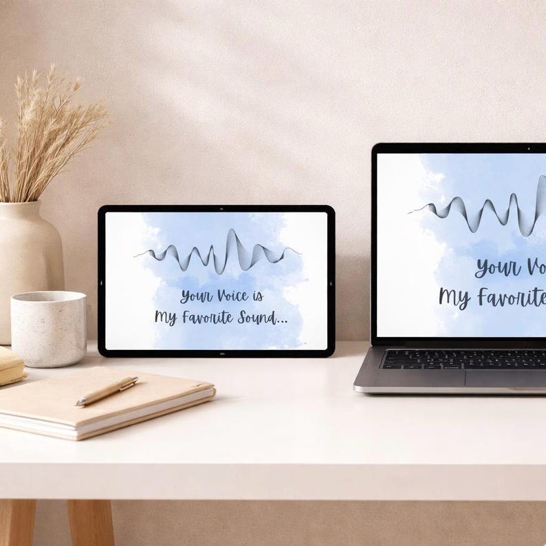 Personalized Voice Soundwave Poster | Romantic Valentine’s Day ...