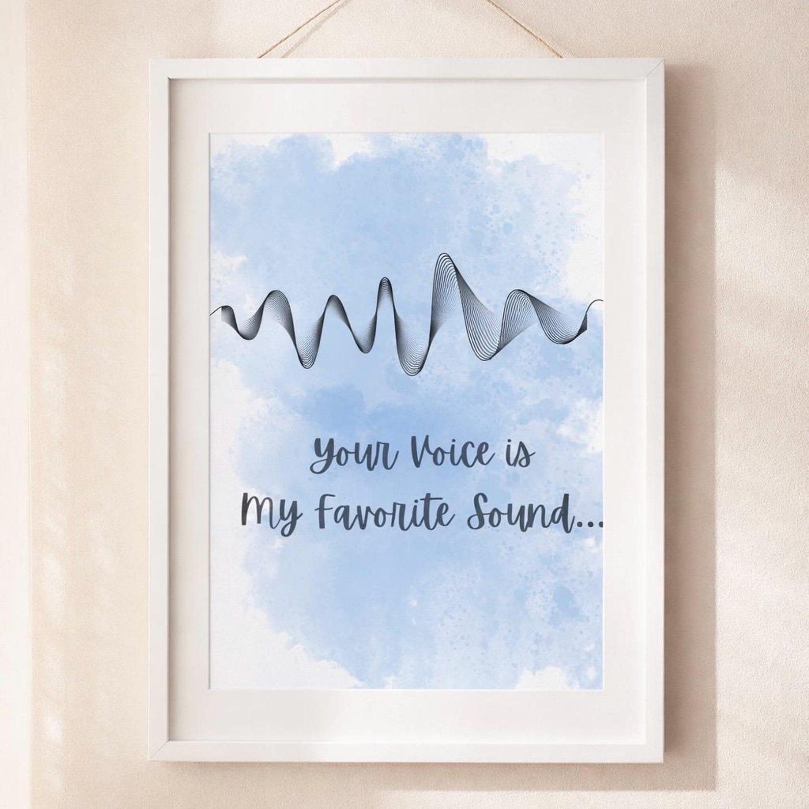 Personalized Voice Soundwave Poster | Romantic Valentine’s Day ...