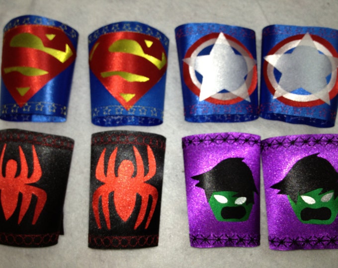 SUPERHERO Armbands Onlyaccessories for Superhero Capes Birthday Party ...
