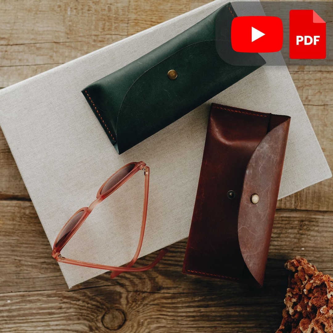 Leather Eyeglass Case Pattern PDF – Sunglasses Case Template ...