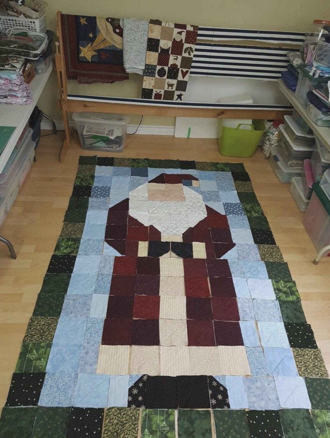 Warm & Cozy Santa Quilt Pattern - Etsy