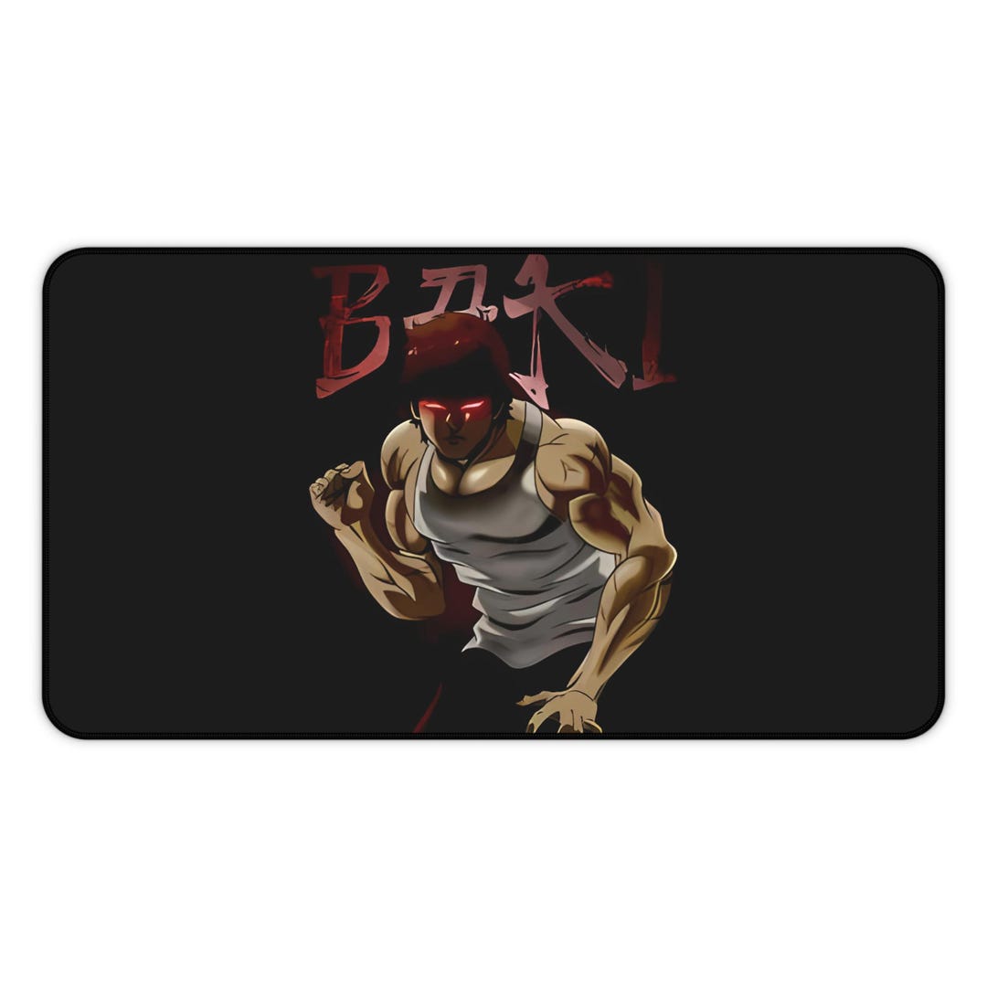 Baki Hanma Intense Fighting Spirit Anime Mousepad | Martial Arts ...