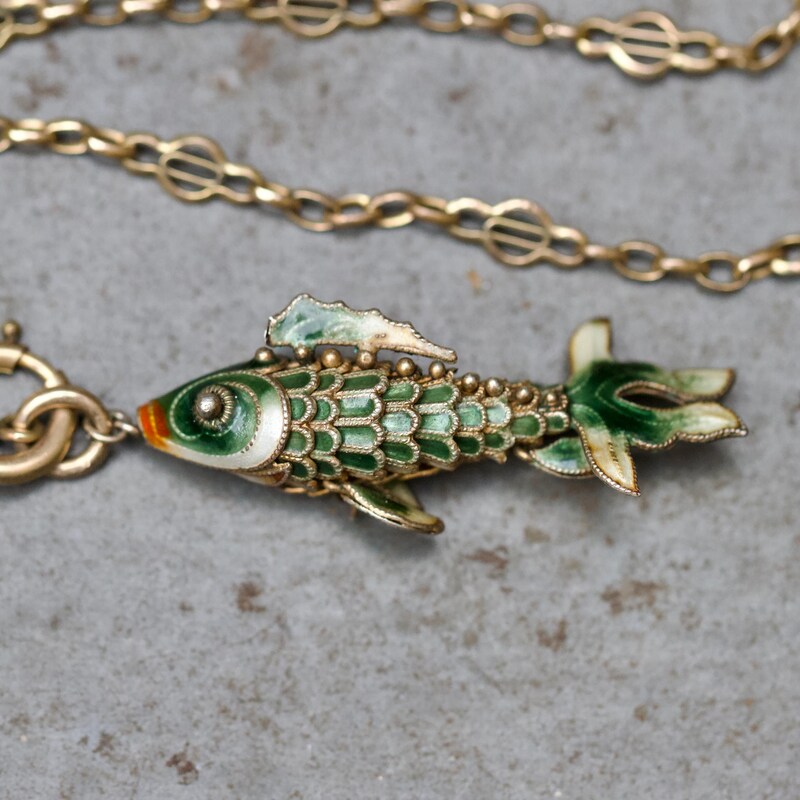 Enamel Fish - Etsy