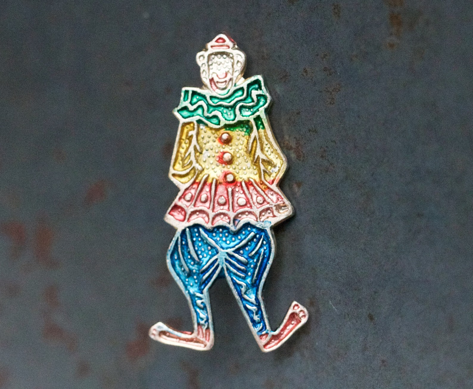 Clown Lapel Pin in Colourful Enamels on Gold Tone Nickel - Etsy