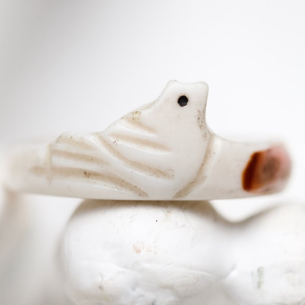 Carved Shell Ring - Etsy