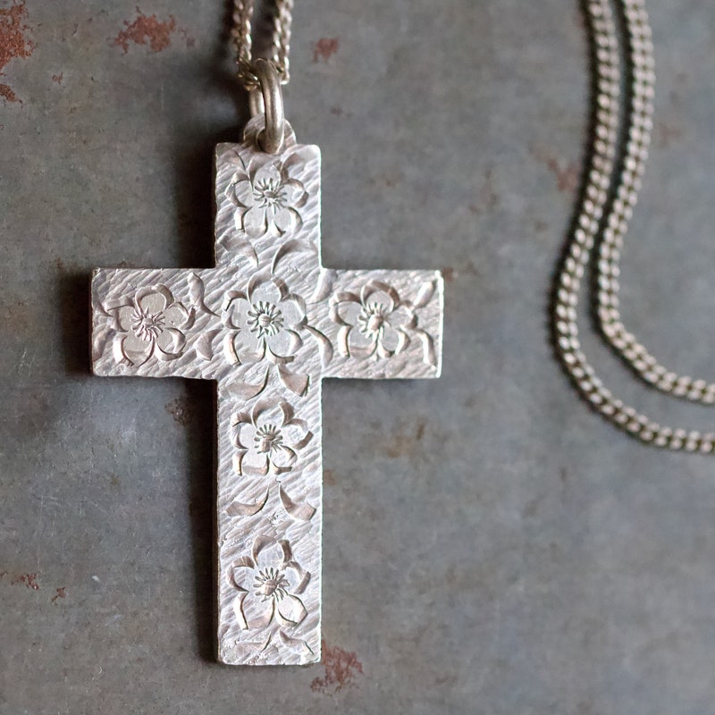 Chunky Cross Necklace - Etsy