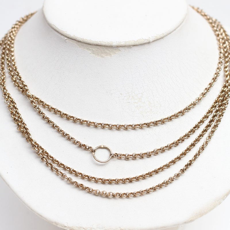 Antique Guard Chain - Etsy