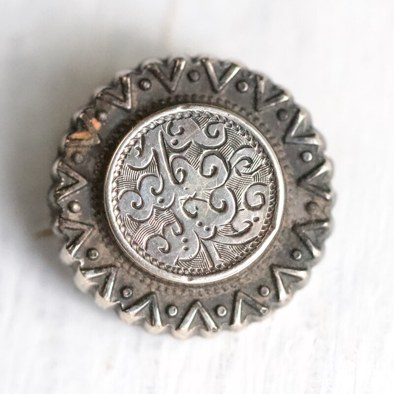 Small Silver Brooch - Etsy