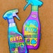 Large Beta Spray & Anti-beta Spray Bottle Holographic Stickers, Vinyl ...