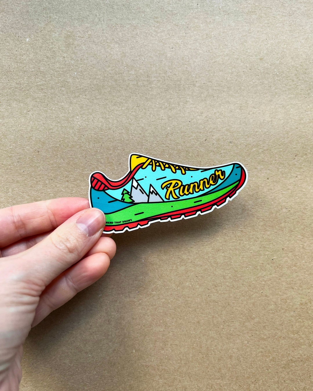 Runner Die-cut Sticker Vinyl Decal Run Running Fell - Etsy Australia