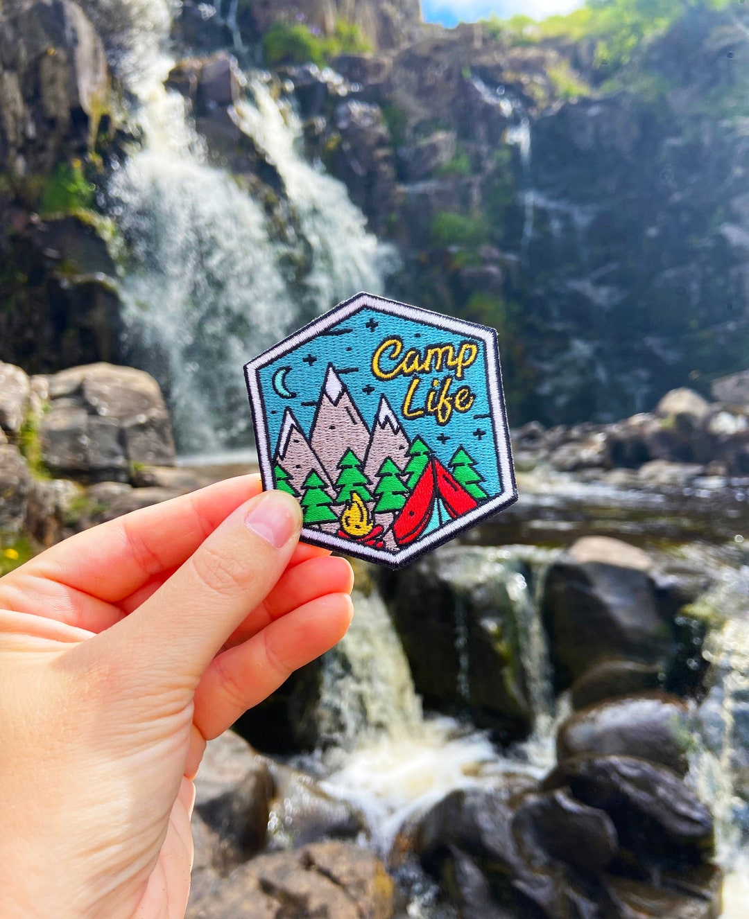 Camp Life Iron-on Patch, Sew, Embroidered, Adventure, Mountains, Tent, Hike - Etsy