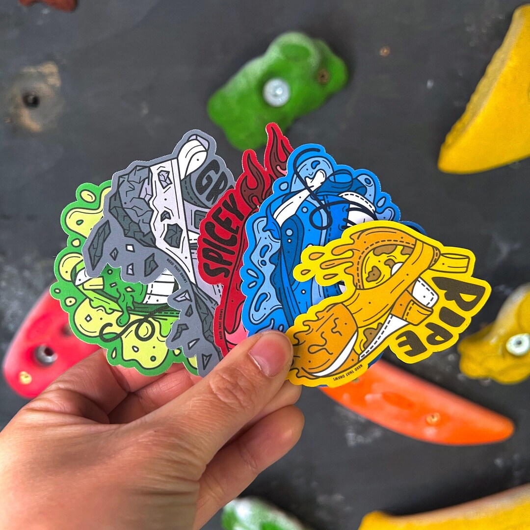 Climbing Bouldering Shoe Sticker Pack - Etsy
