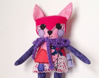 Fox cloth doll | Etsy