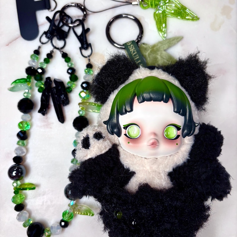 Skullpanda Keychain - Etsy