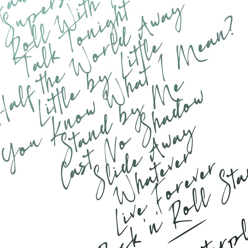 Accor Stadium, Sydney - 07.11.25 - Printable Tour Concert Setlist ...