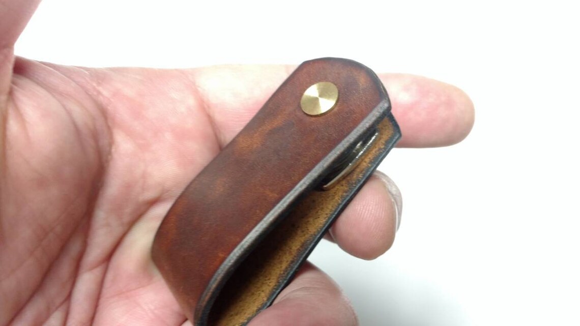 Comfortable Small Compact 3-key Holder From Thick Genuine - Etsy