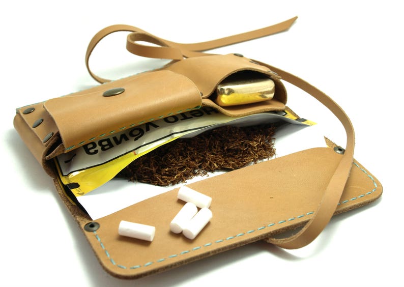 Personalized Genuine Leather Tobacco Pouches Italian Leather - Etsy