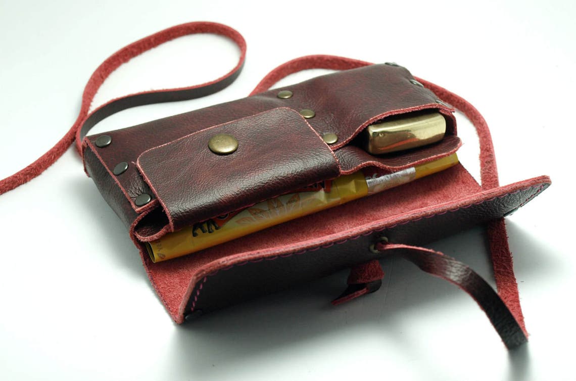Personalized Genuine Leather Tobacco Pouches Italian Leather - Etsy