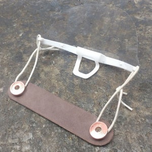 Face Mask Expander Brown Genuine Cowhide Mask Face Stirrups Back Strap ...