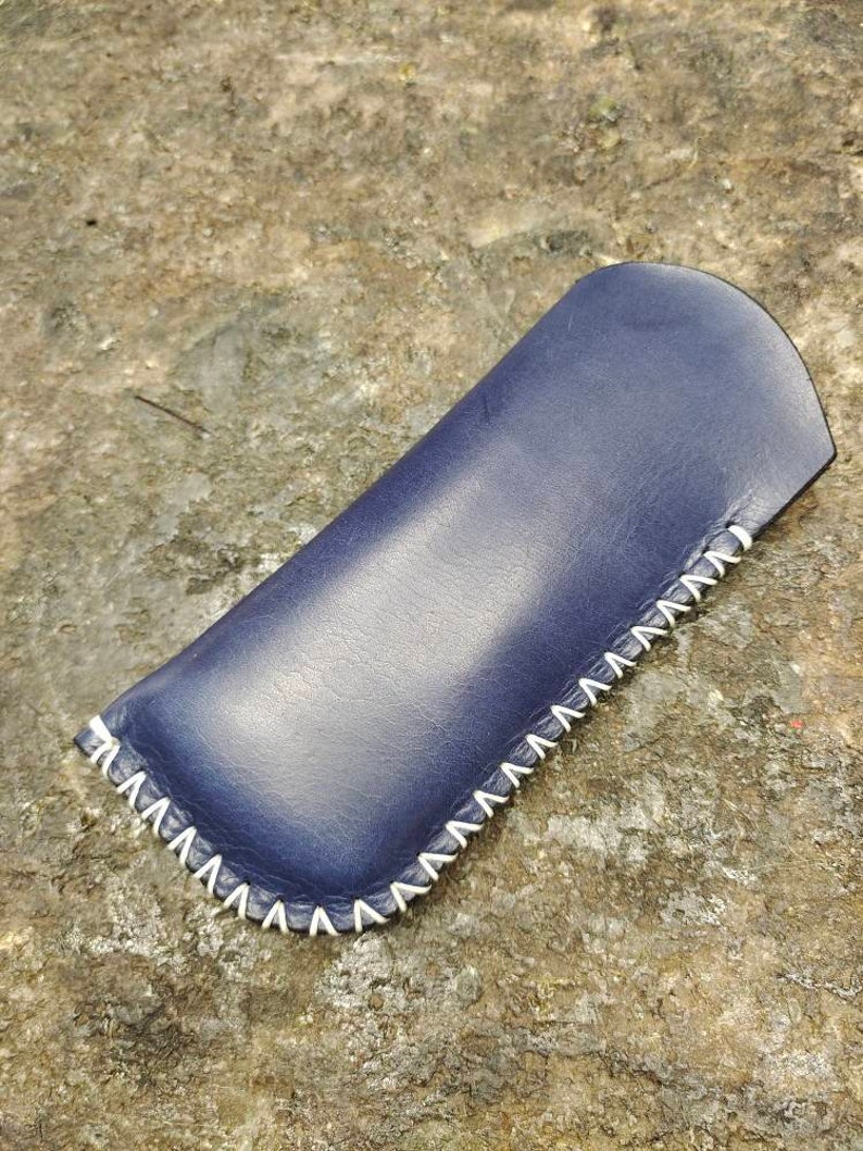 Eye Glasses Case/ Holder, Reading Glass Covers Brown Genuine Leather ...