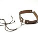 Handmade Leather Choker Brown Leather Boho Chokers Leather Bohemian ...