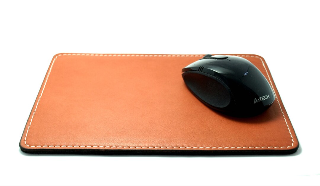 Genuine Leather Mouse Pad Italian Leather and Felt Desk Pad Genuine ...