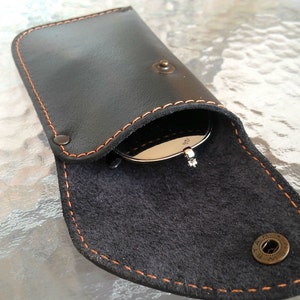 Eyeglasses Sleeve Holder, Reading Glass Covers in Black Italian Genuine ...