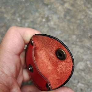 Mini Ring Leather Bag From Red Leather Case Bag for Your Rings , Safety ...
