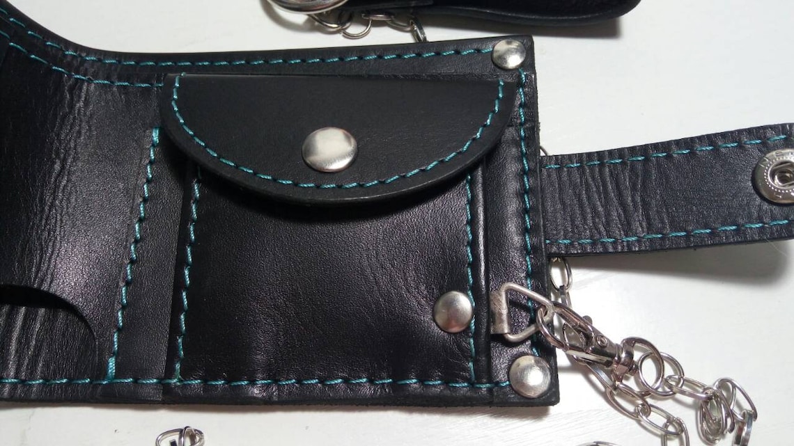 NEW Perfect Bike Wallet From Genuine Leather Two Pockets for - Etsy