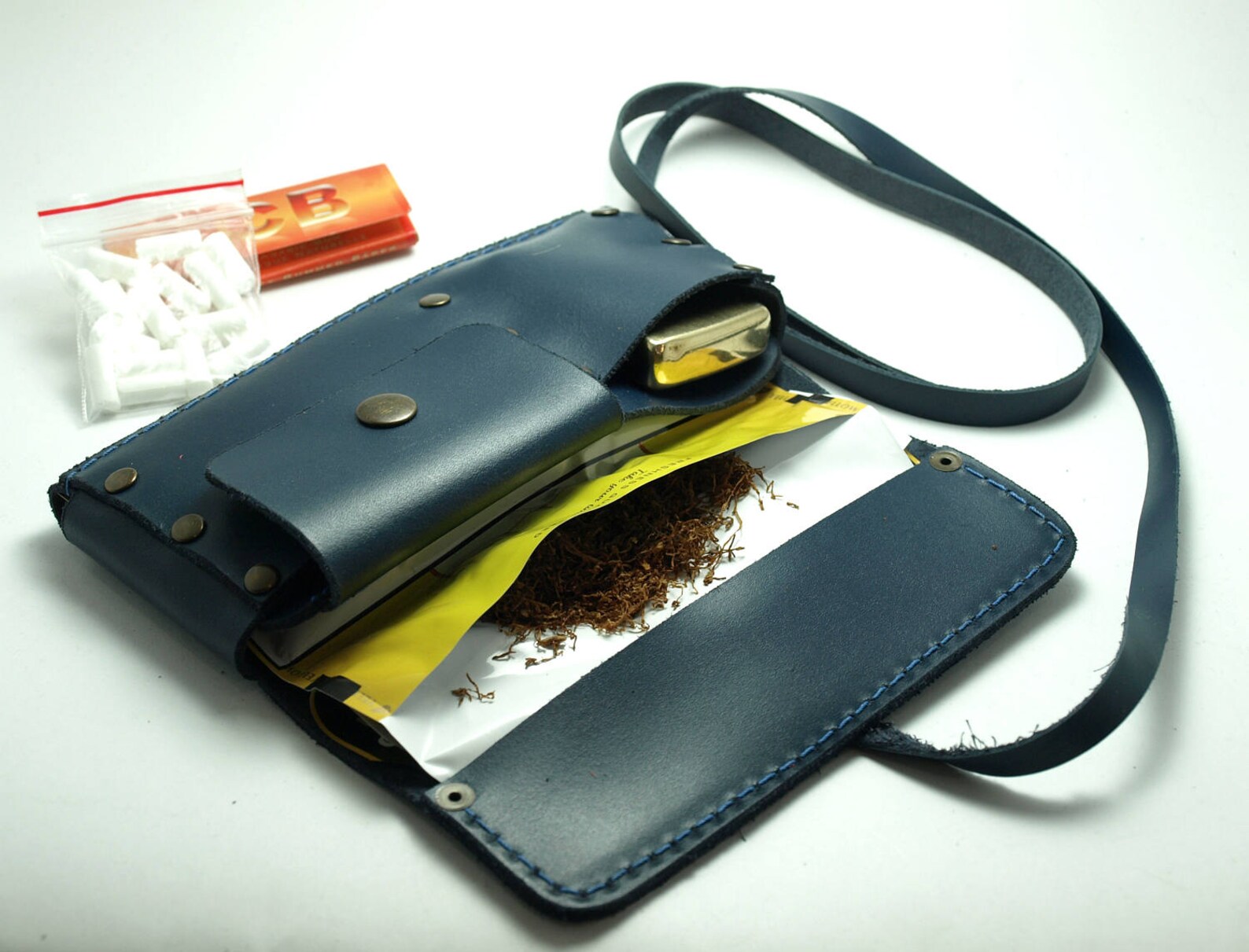 Personalized Genuine Leather Tobacco Pouches Italian Leather - Etsy