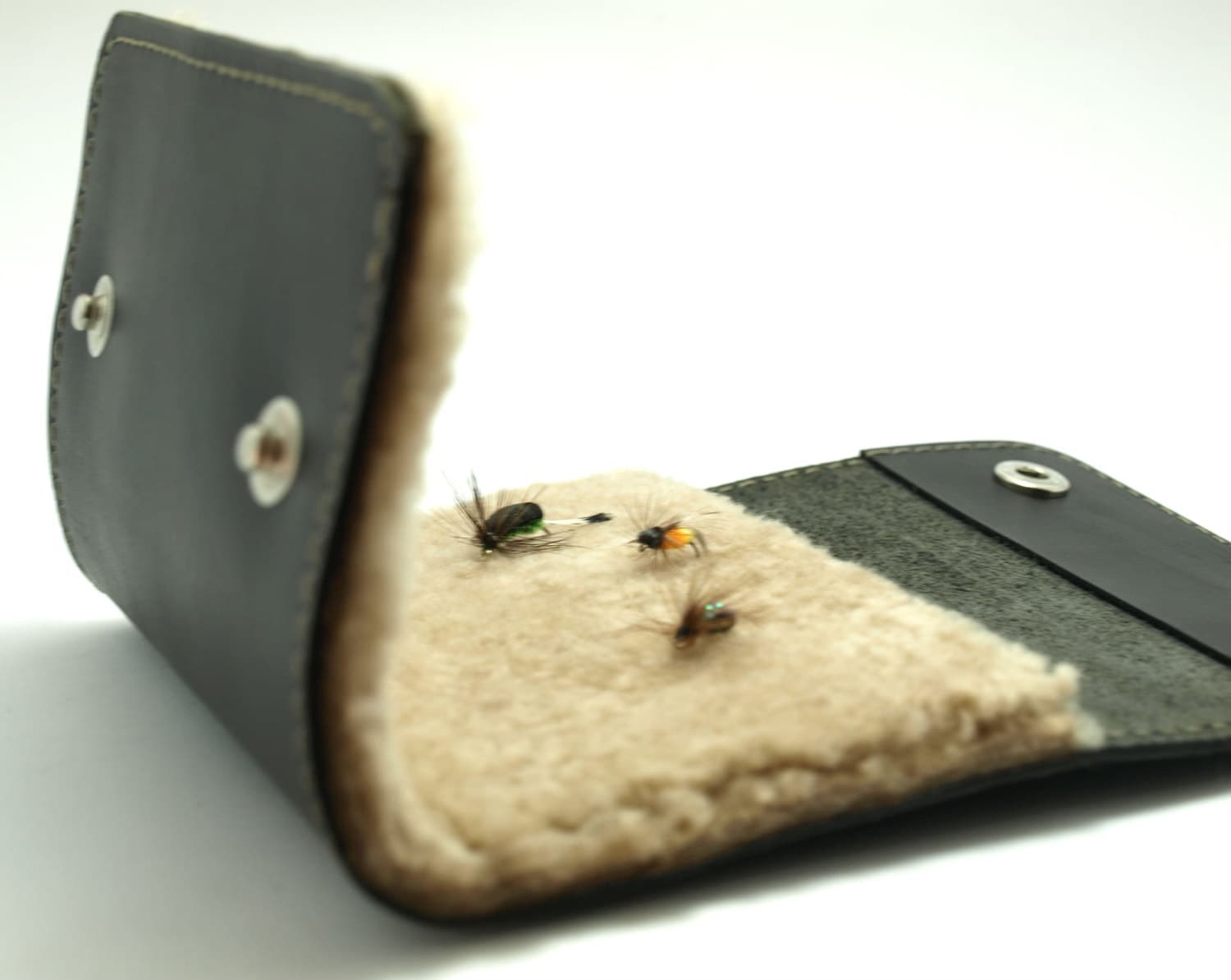 Fly Fishing Flies Walletcase for fishingstop your fliesbark | Etsy