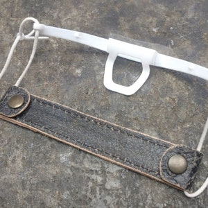 Face Mask Expander Vintage Double Sided Genuine Cowhide Mask Face ...