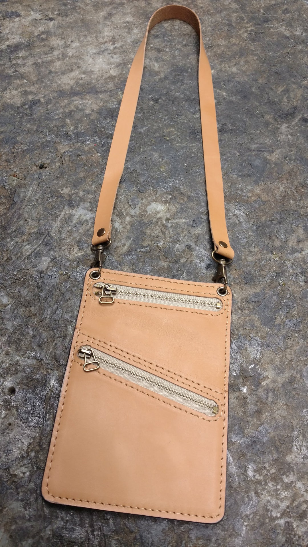 New Handmade Italian Leather Travel Pouch for Passport Boarding Pass ...