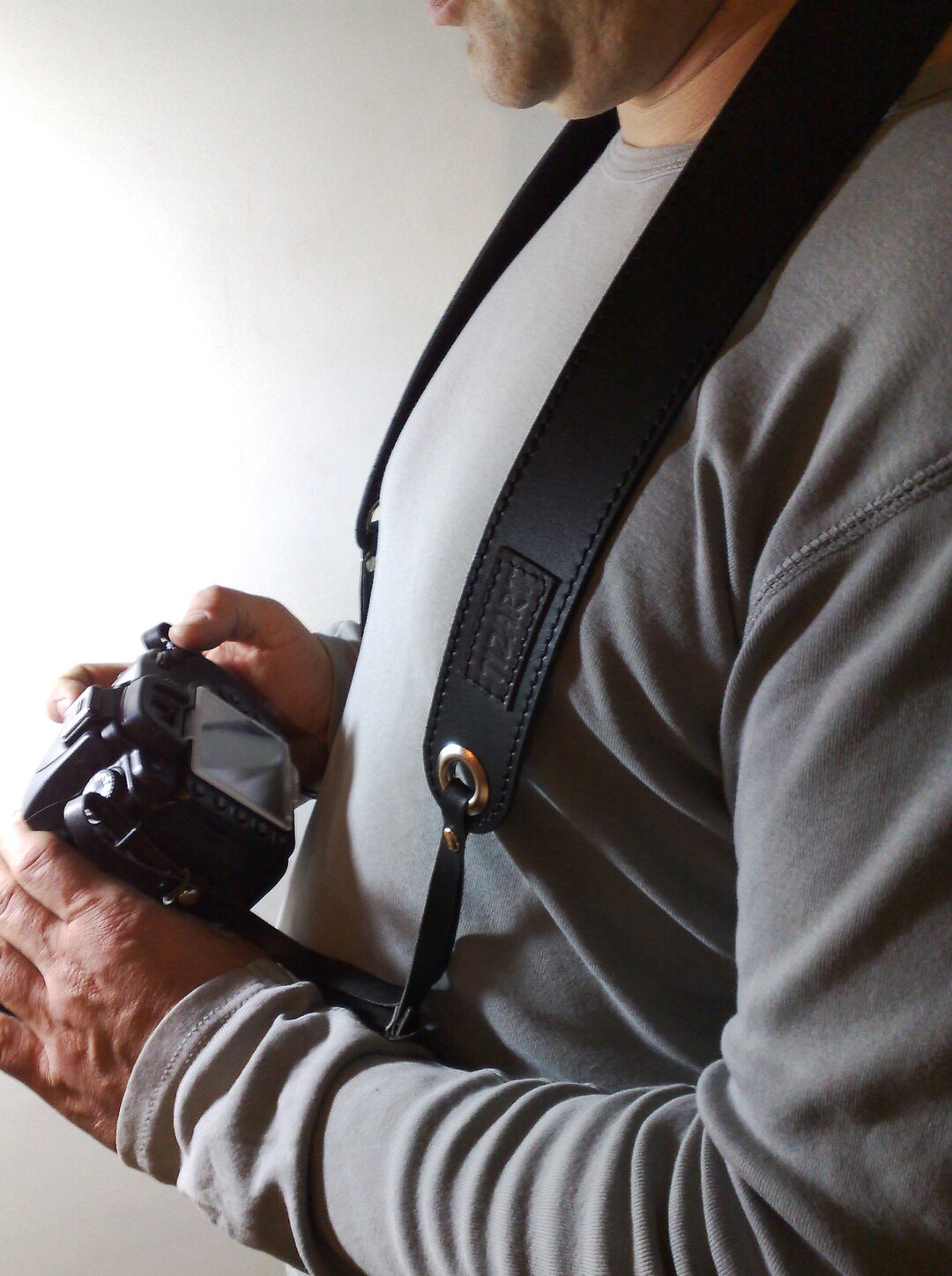 Handmade Personalized Leather Camera Strap, DSLR Strap Neck Sling ...