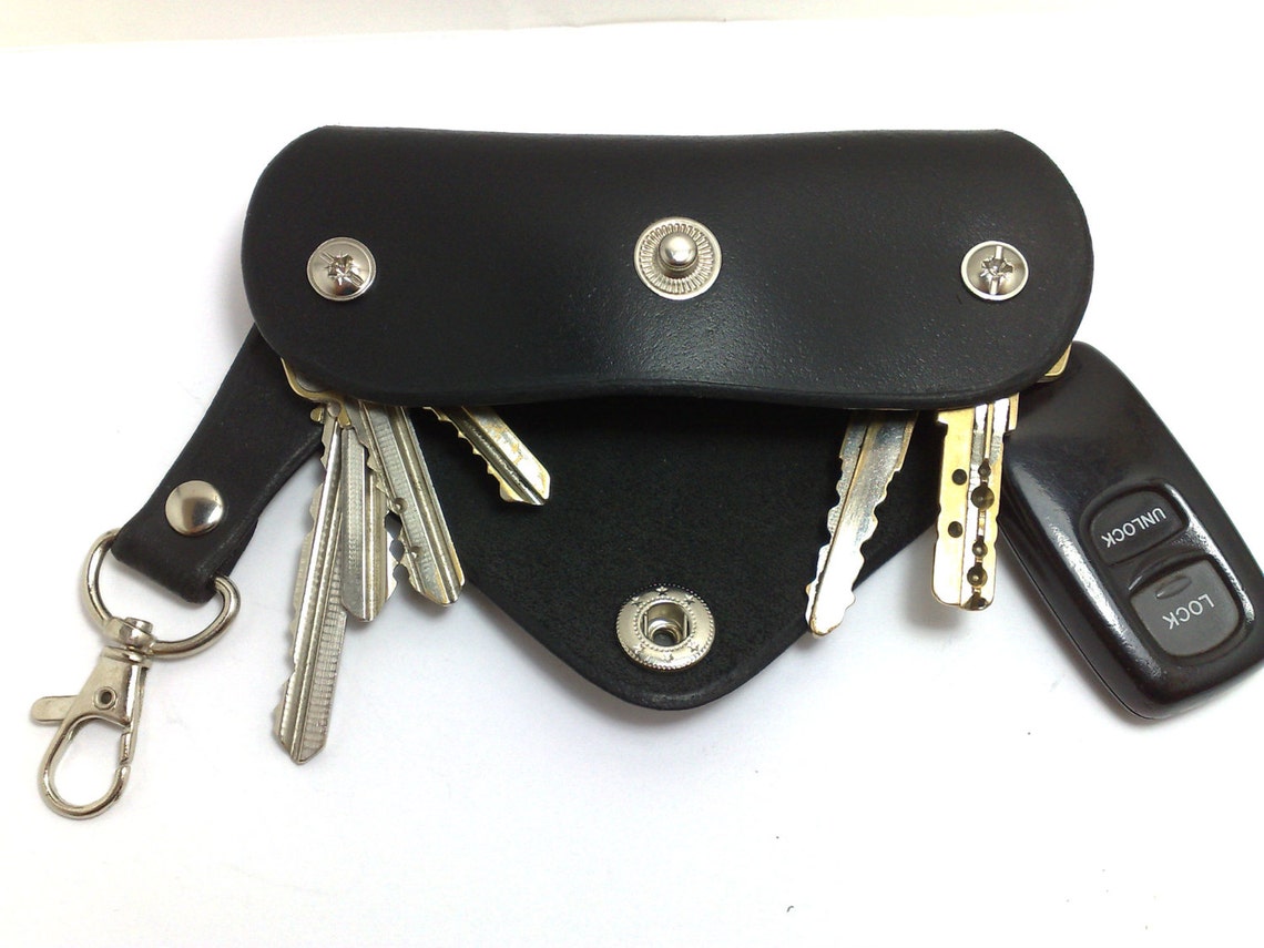Convenient Big Keychain From Cowhide Holds 4-6 Regular Keys - Etsy
