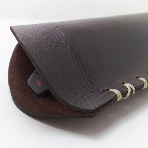 Eye Glasses Case/ Holder, Reading Glass Covers Brown Genuine Leather ...
