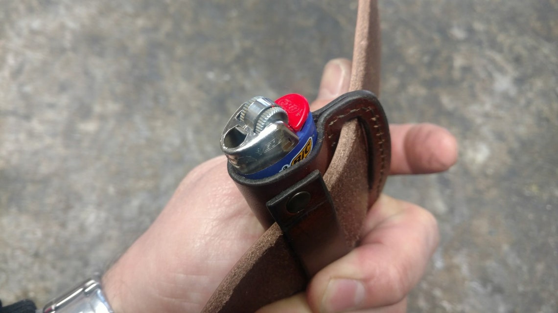 Handmade Lighter Leather Case Belt Loop Genuine Leather - Etsy