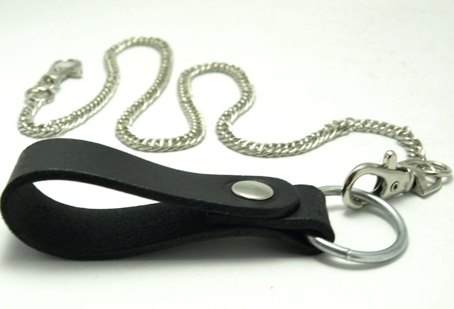 Unique Silver Tone Wallet Chain Gift for Him Handmade Biker | Etsy