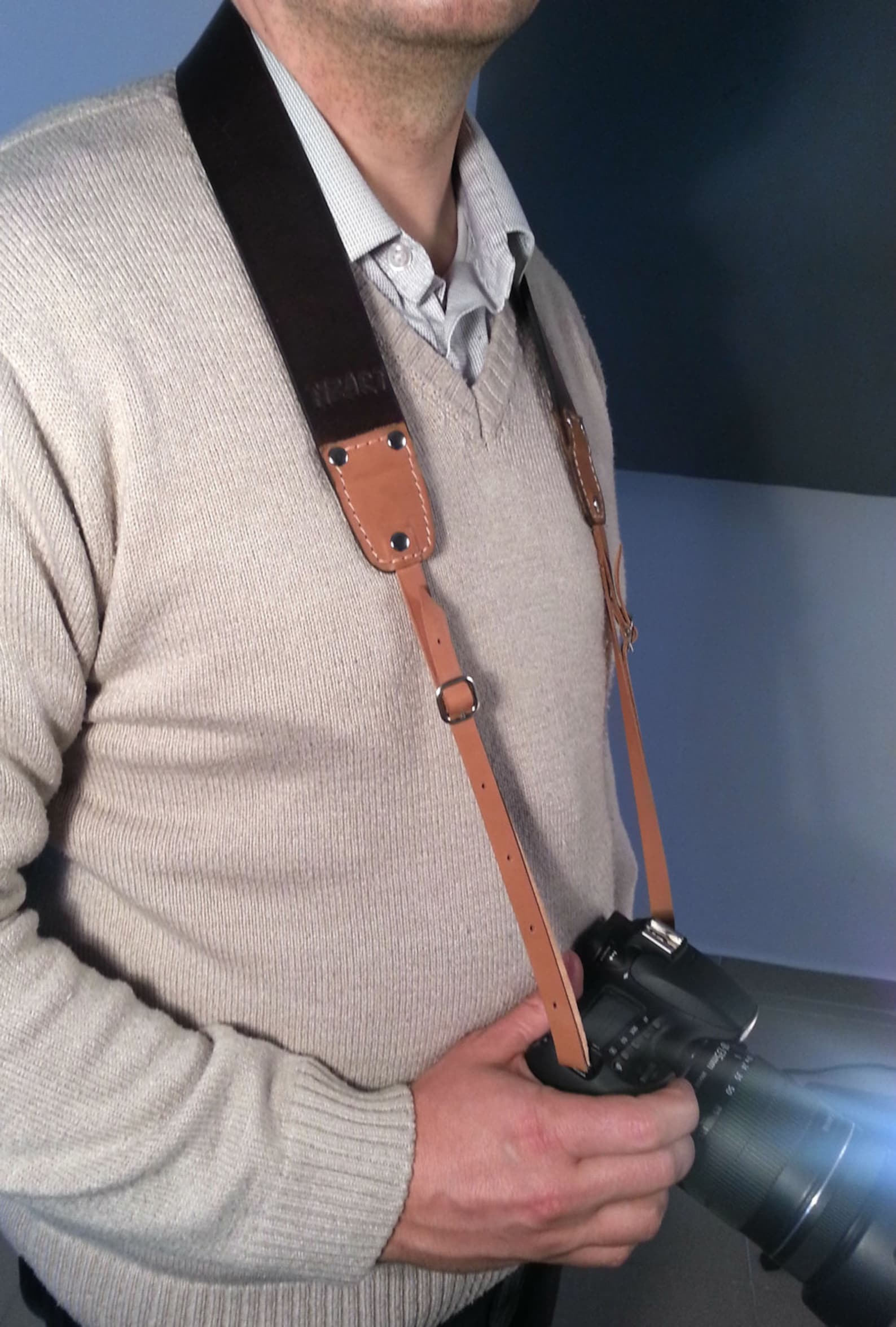 Handmade Personalized Leather Camera Strap, DSLR Strap, Camera Neck ...