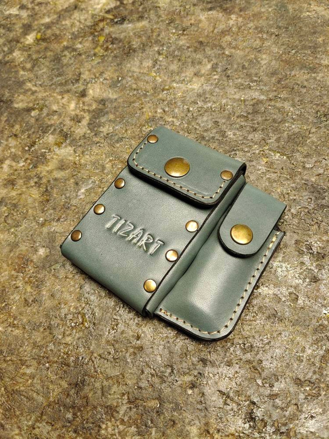 PERSONALIZED Leather Cigarette Case,holds 20 /100 Mmslim Cigarette ...